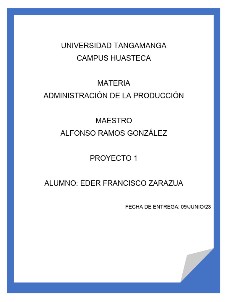 Proyecto 1 | PDF