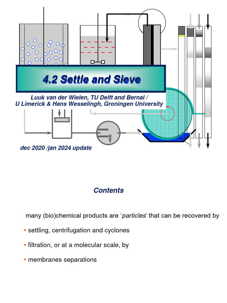 CG5052 BPE 4.2 SL Separation 20240118 | PDF | Filtration | Unit Operations