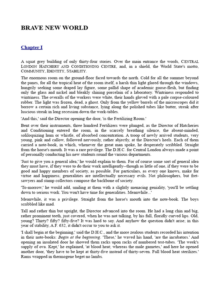 Brave New World | PDF
