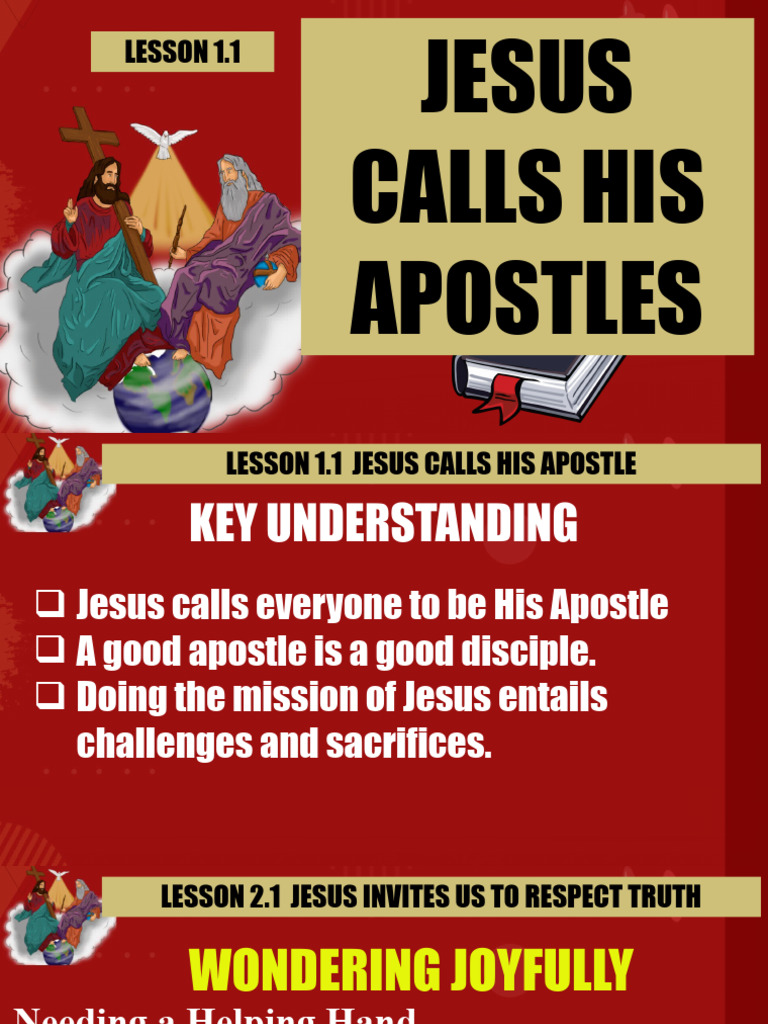 Unit 1 - Lesson 1.1 Jesus Calls His Apostle | PDF