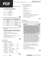 Angielski Klasa 7 Unit 4 | PDF