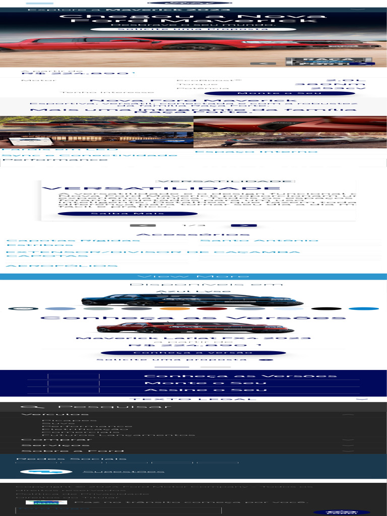 Maverick A Picape Inovadora Ford Brasil | PDF