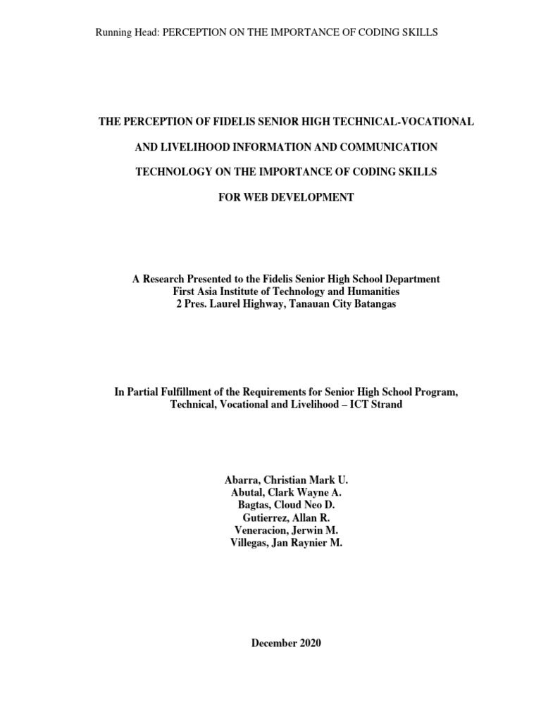 TVL-ICT12A Group5 RevisedOverall | PDF | Computer Programming | Survey ...