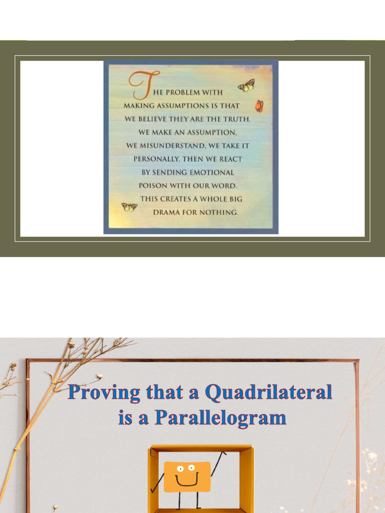 Chapter 5 Lesson 3 Proving Quadrilateral Is A Parallelogram | PDF ...