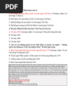 Tổng Hợp Trắc Nghiệm Tư Tưởng Hồ Chí Minh Chương 1 | PDF