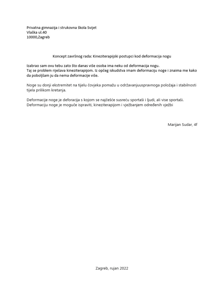Zavrsni Rad | PDF Zavrsni Rad | PDF