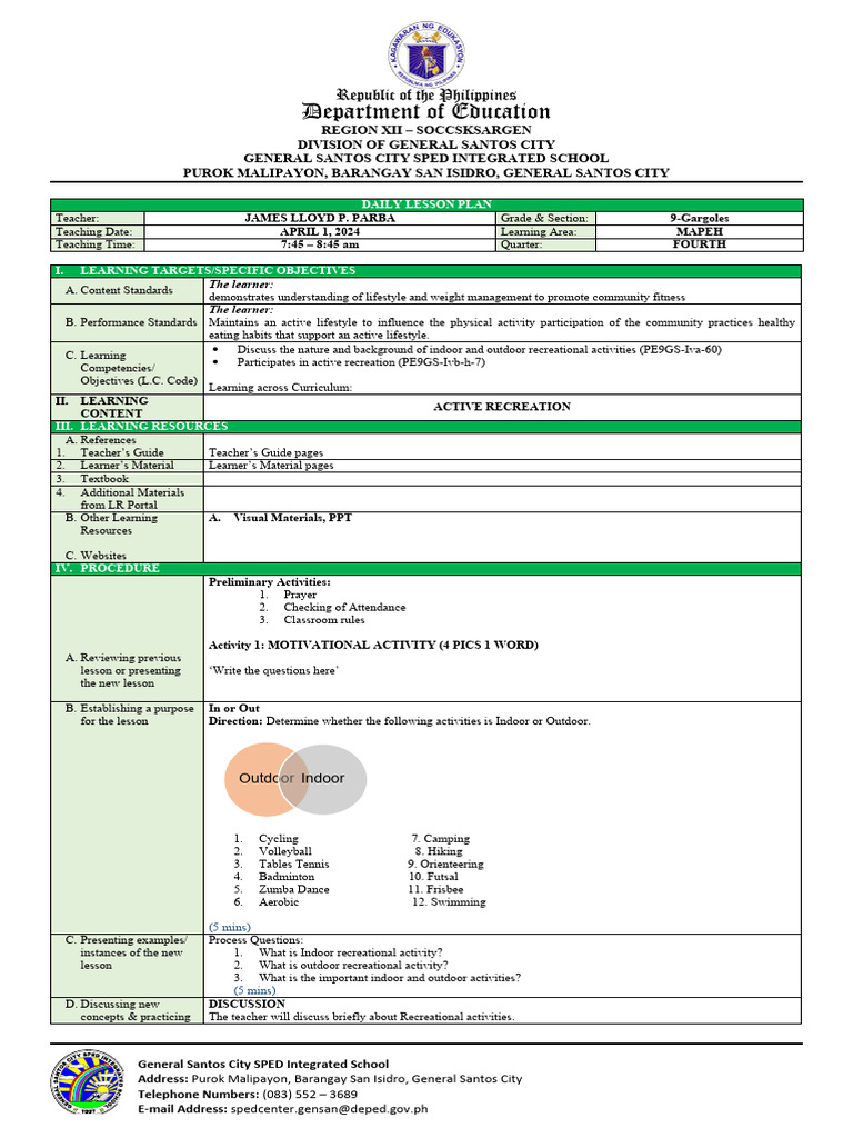 DLP Pe | PDF | Learning | Teachers
