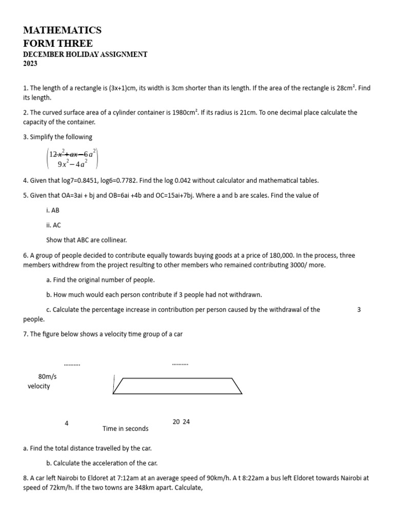 Mathematics F3 | PDF | Area