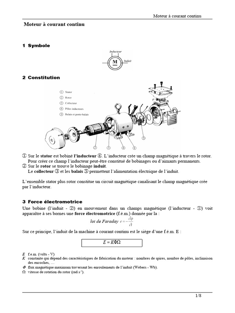 Cour Moteur À Courant Continu | PDF