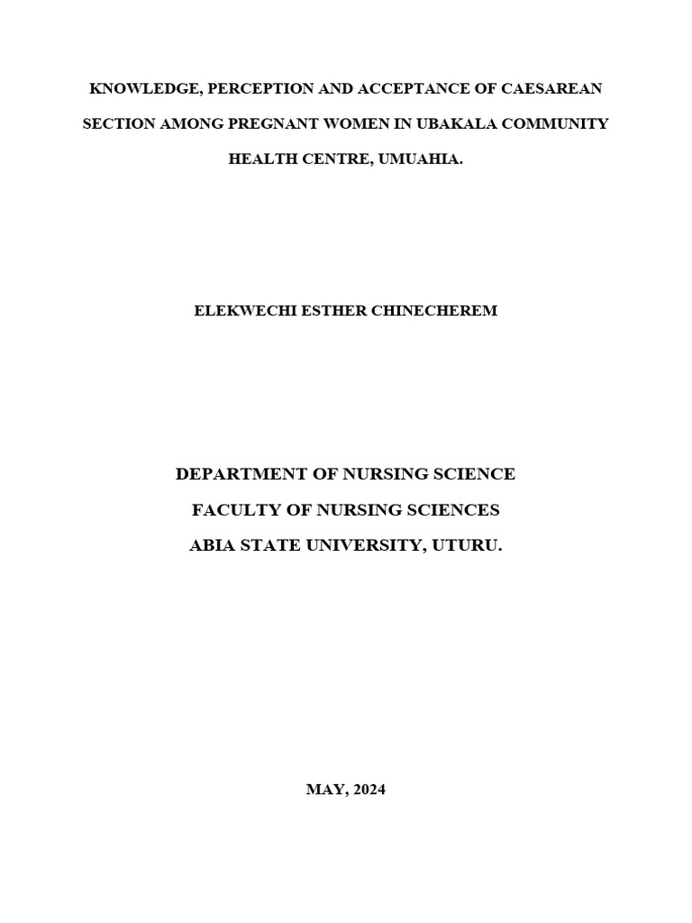 Knowledge, Perception and Acceptance | PDF | Attitude (Psychology ...