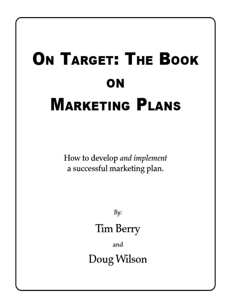 Marketing Plans: A Comprehensive Guide | PDF | Marketing | Books