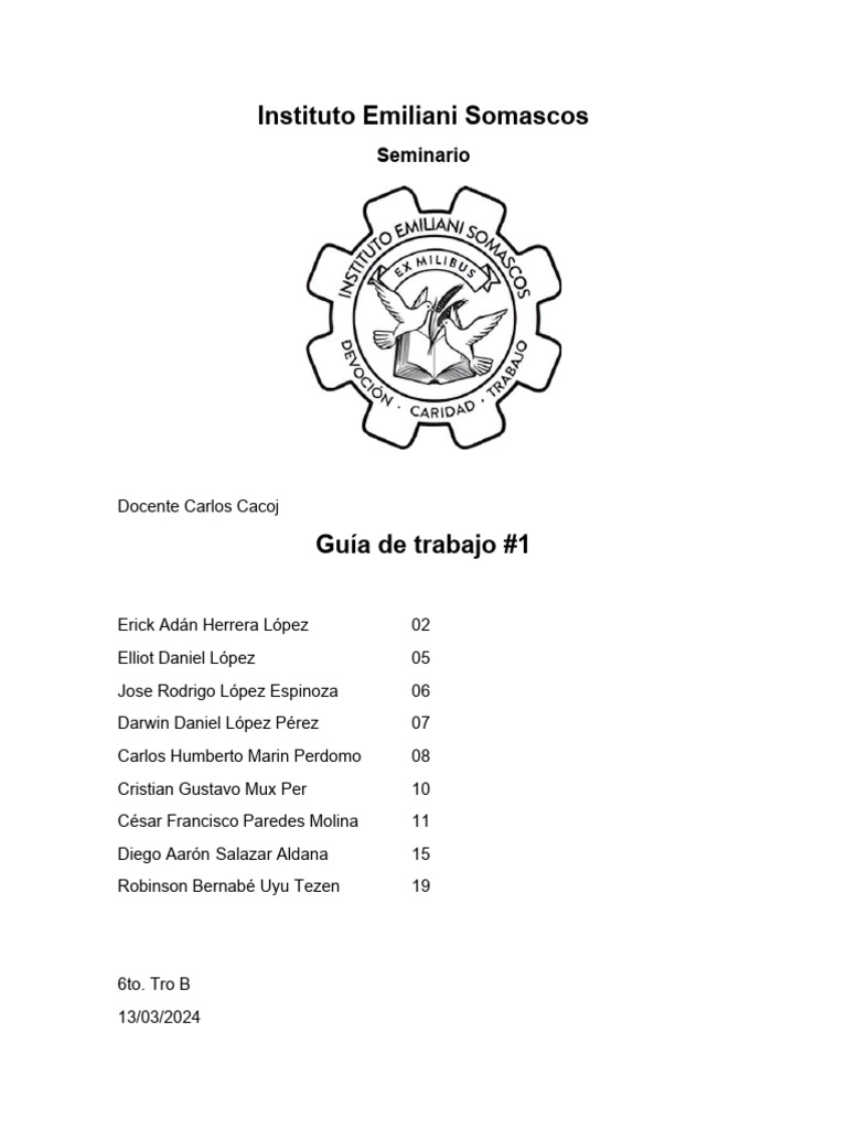 GT1 Seminario | PDF | Pensamiento | Mente