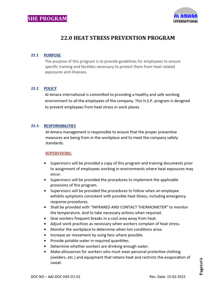 Heat Stress | PDF | Hyperthermia | Clinical Medicine