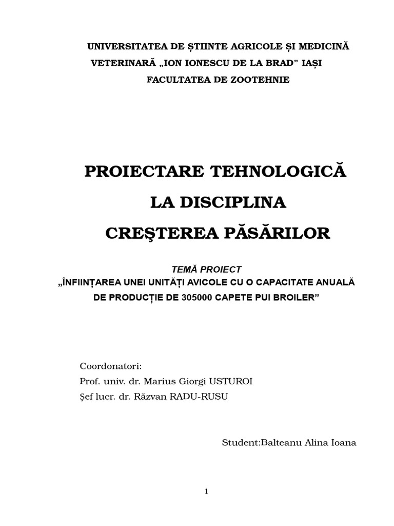 Toaz - Info Proiect Pasari Alina PR | PDF