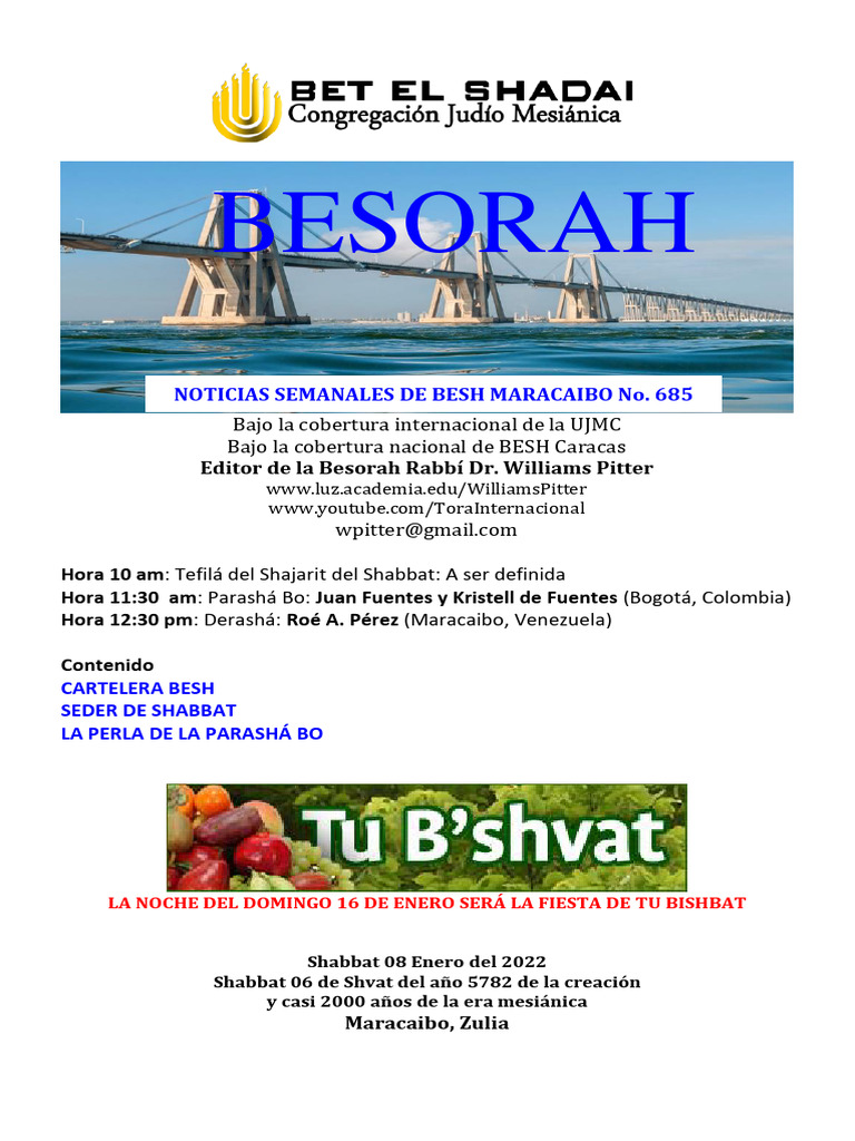 Besorah Semanal: Parashá Bo | PDF