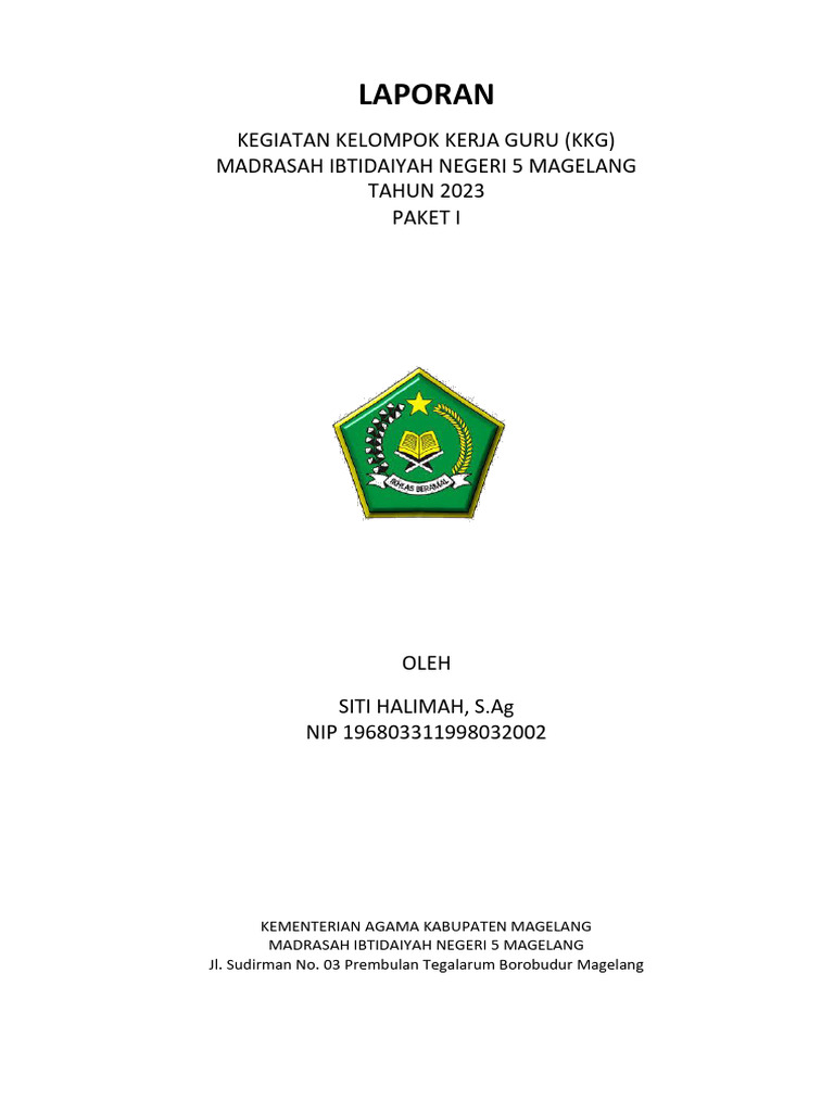 Laporan KKG Paket 1 | PDF