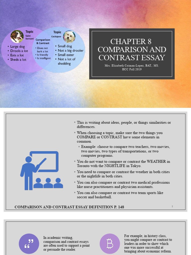Chapter 8 - Comparison and Contrast Essays | PDF | Essays | Desert