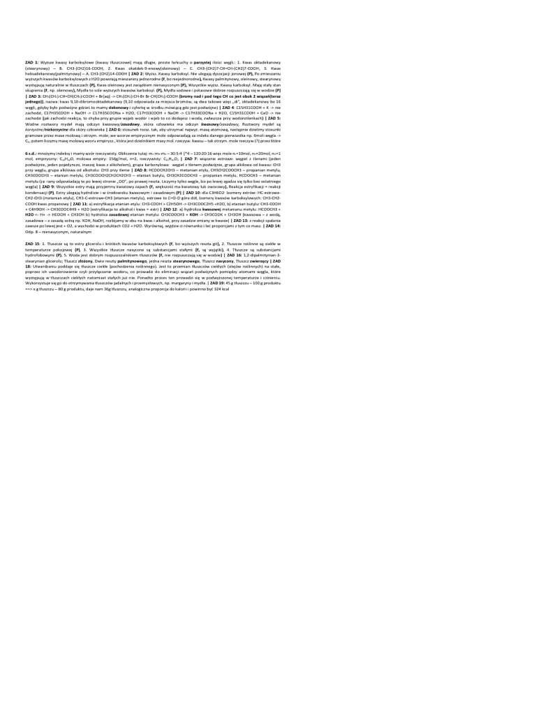 Chemia Klasa 3 SPR #1 | PDF