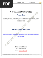 Ug TRB Physics Syllabus | PDF | Waves | Electromagnetic Spectrum