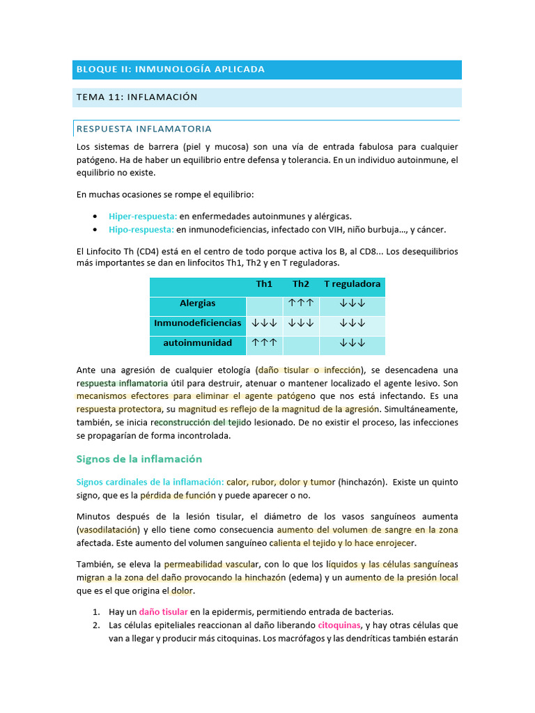 Inmuno Ague | PDF | Inflamación | Sistema inmune