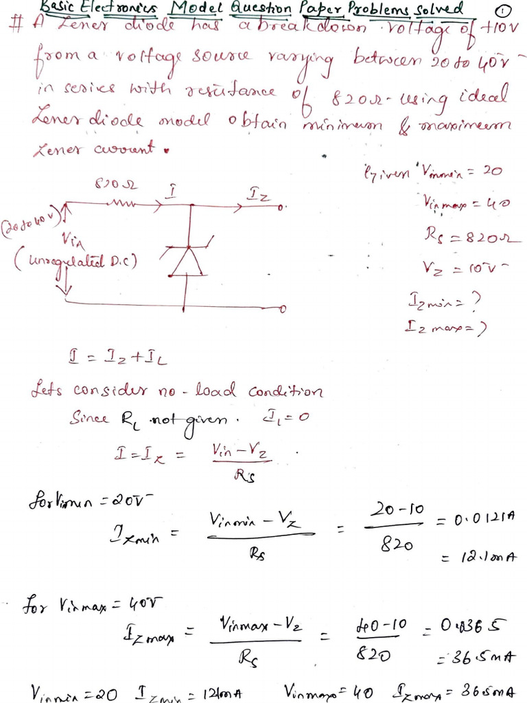 Basic Electronics Model QA Problems Solved. 16957112271020 | PDF Basic Electronics Model QA Problems Solved. 16957112271020 | PDF