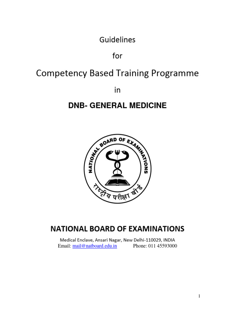 DNB General Medicine curriculum | PDF | Internal Medicine | Respiratory ...