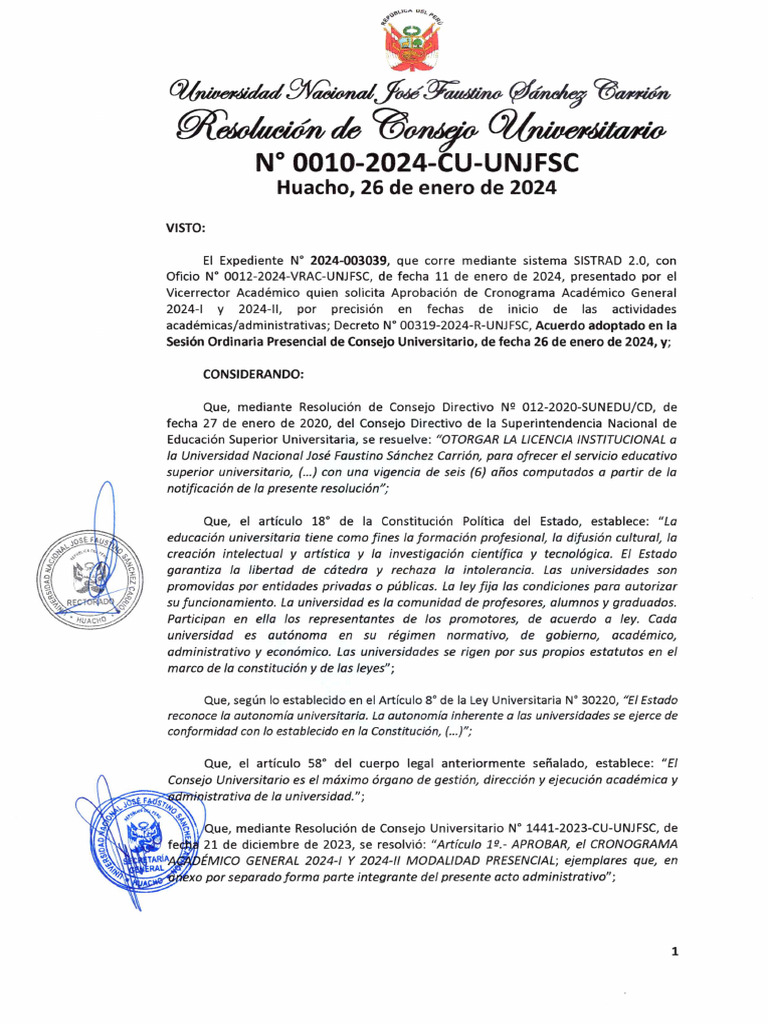 0010 2024 Cu Unjfsc | PDF