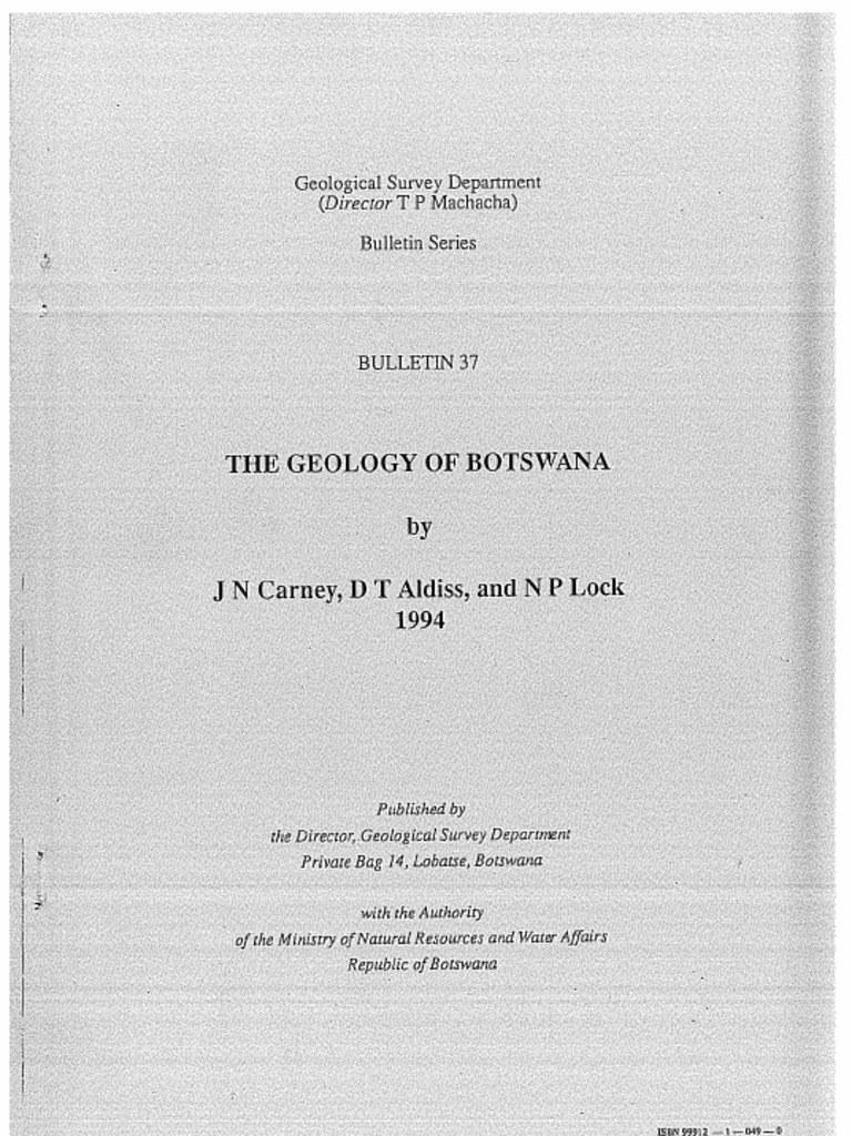 The Geology of Botswana | PDF