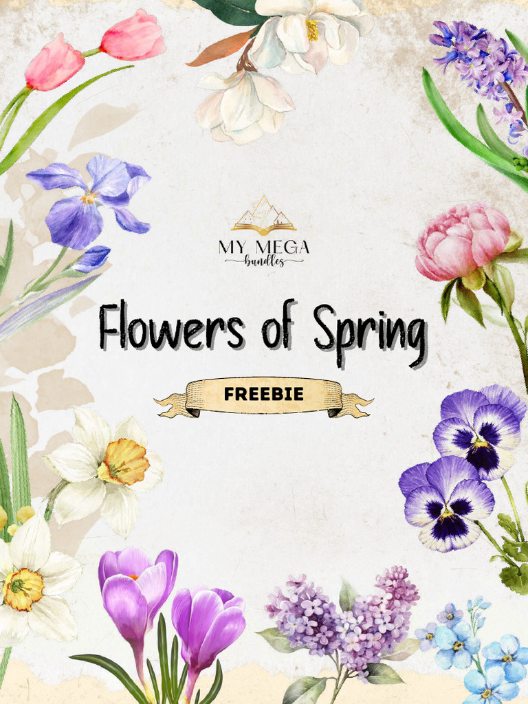 Flowers of Spring - Freebie-MMB | PDF | Flowers | Tulip
