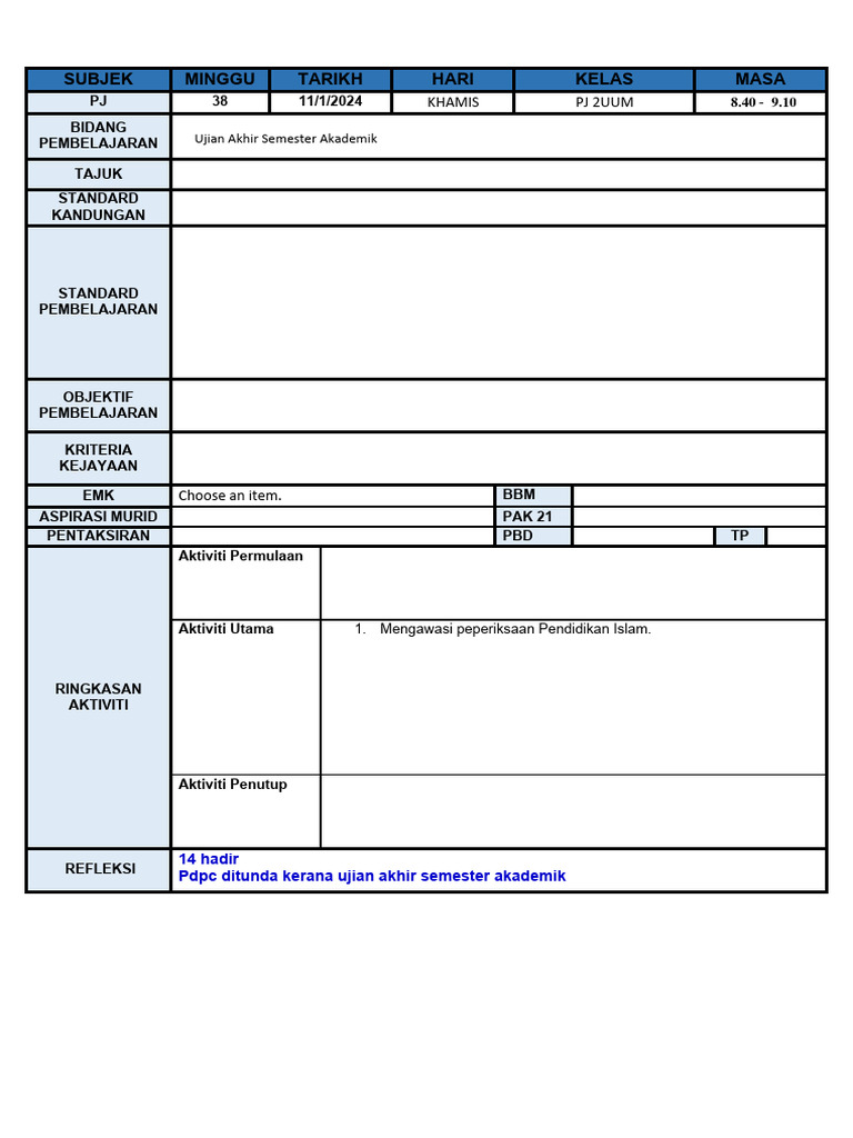 Khamis 11.1.2024 | PDF
