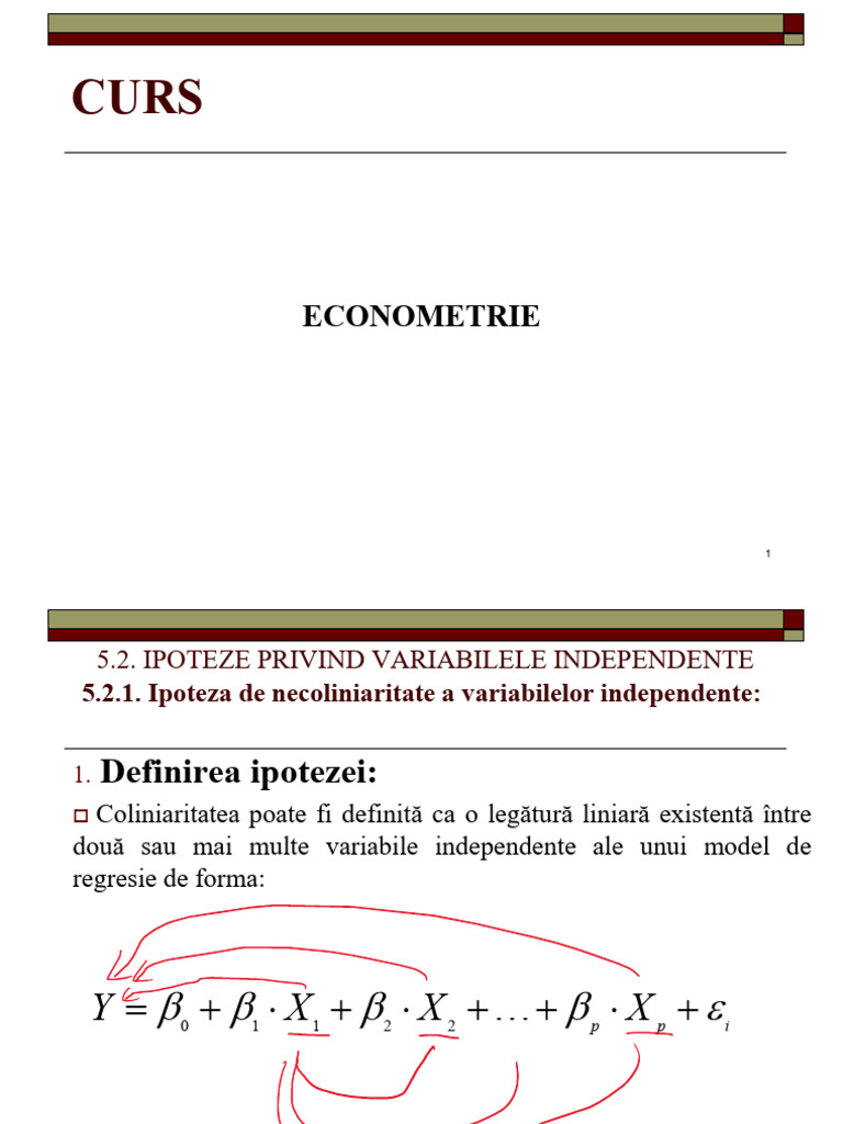 13 - Curs Econometrie | PDF