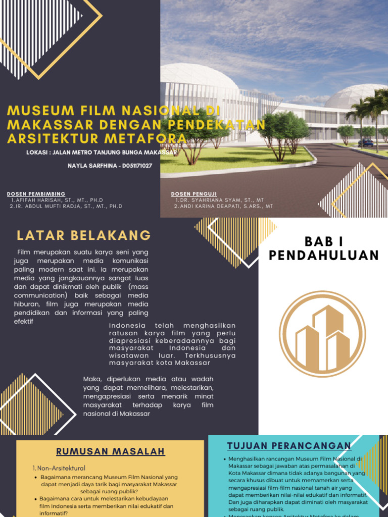 Museum Film Nasional Di Makassar Dengan Pendekatan Arsitektur Metafora ... Museum Film Nasional Di Makassar Dengan Pendekatan Arsitektur Metafora ...