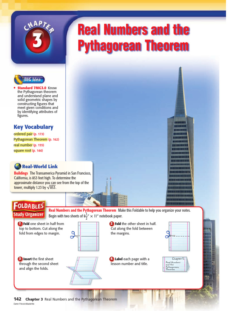 Chapter 3 Real Number and Pythagoras Thorem | PDF