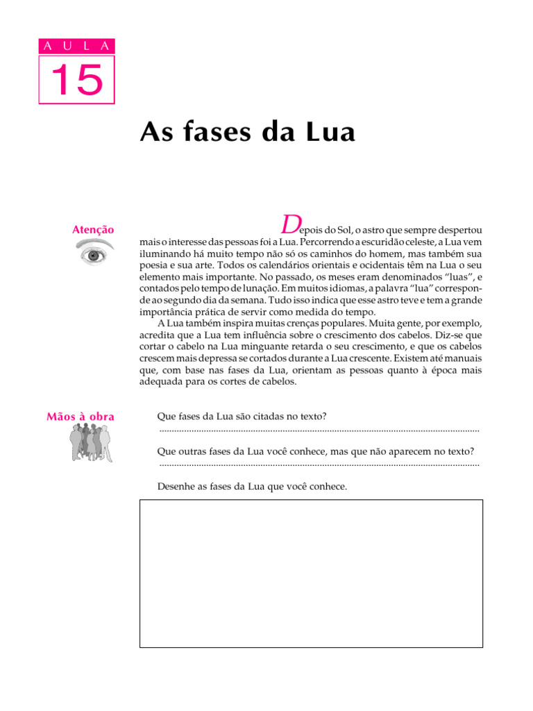 Cie15 As Fases Da Lua | PDF