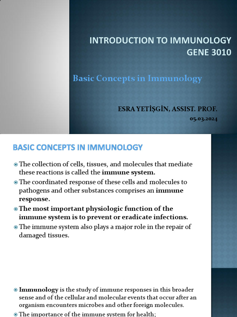 Immunology Basics for Students | PDF | Immune System | Adaptive Immune ...