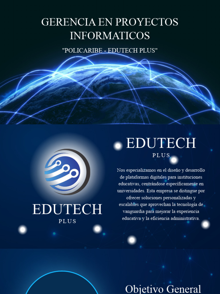 Dark Blue Internet Technology Presentation Pdf Moodle Informática