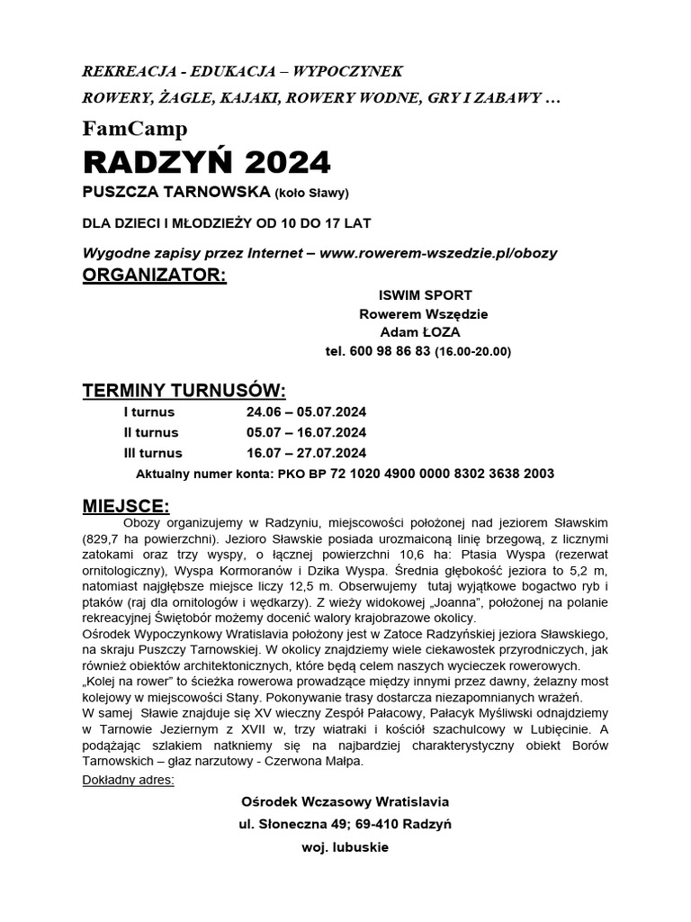 Famcapm Radzyn 2024 Informator | PDF