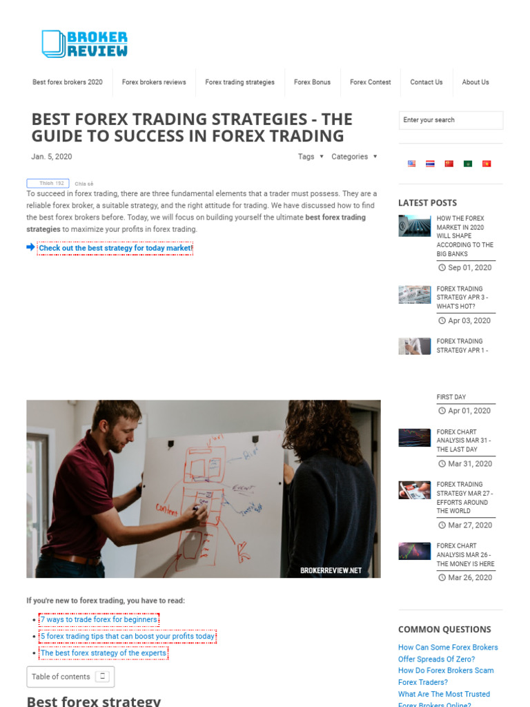 BEST FOREX TRADING STRATEGIES - THE GUIDE TO SUCCESS IN FOREX TRADING | PDF