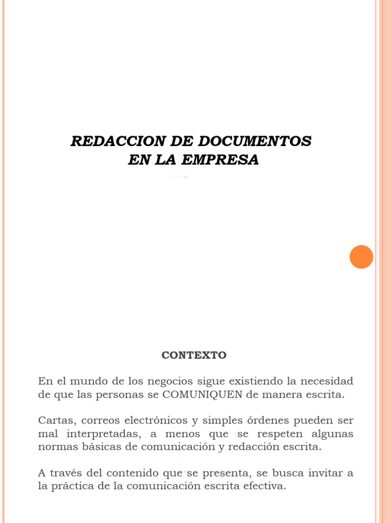 Redaccion de Documentos en La Empresa | PDF | Puntuación