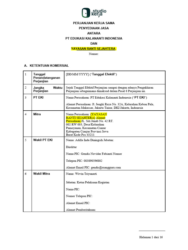 Studio Kerja X Ranti Development Center | PDF | Komputer