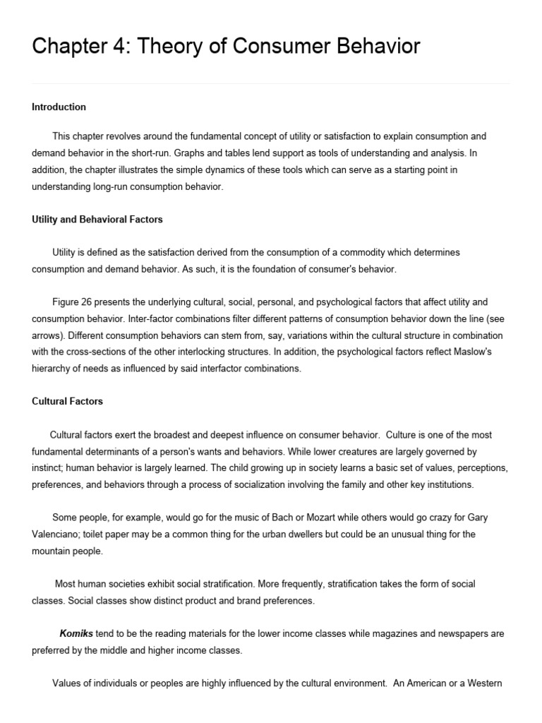 Chapter 4 | Download Free PDF | Utility | Behavior Chapter 4 | Download Free PDF | Utility | Behavior