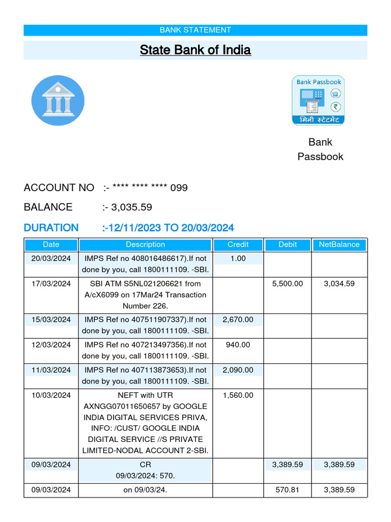 Bank Statement | PDF | Debit Card | Money