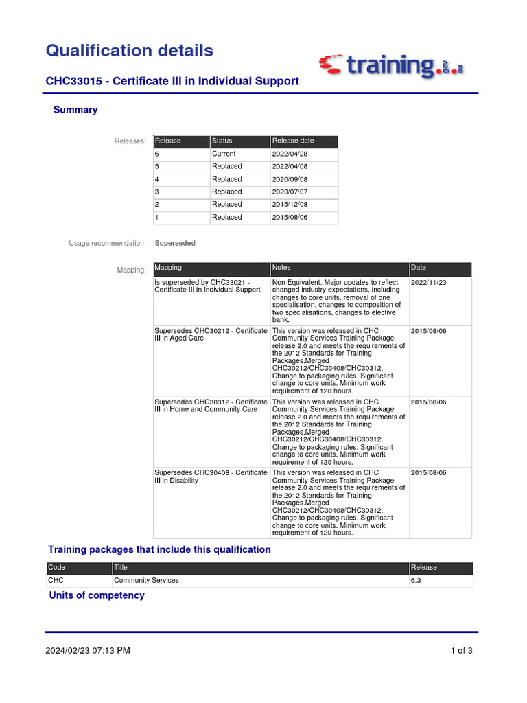 CHC33015_6_summary | PDF | Health Care | Social Programs