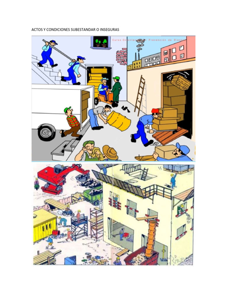 Actos y Condiciones Subestandar o Inseguras | PDF