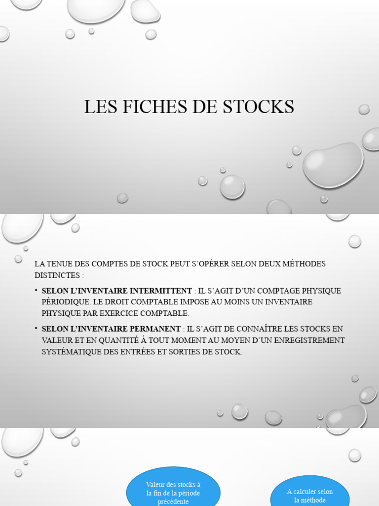 2 Fiche de Stock | PDF | Inventaire | Gestion de la chaîne logistique