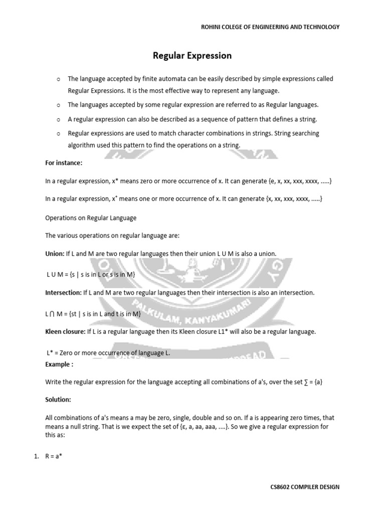 Rohini 41292706916 | PDF | Regular Expression | String (Computer Science)
