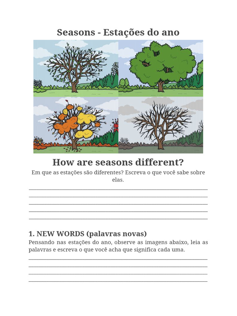 Understanding the Four Seasons | PDF | Agriculture | Branches Of Botany