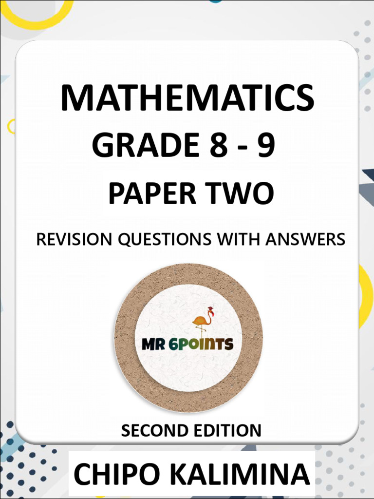 Grade 8-9 Maths Paper 2 - MR 6points | PDF