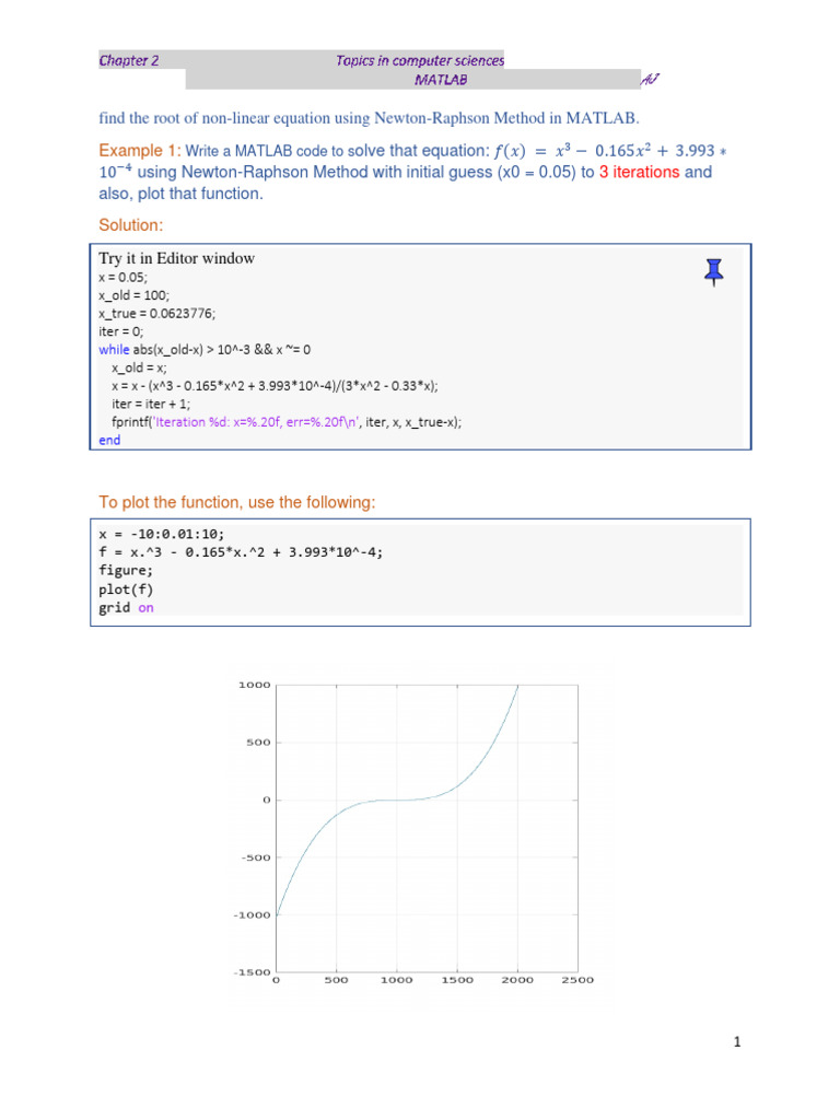 Newton's Raphson Method Lab Report | Download Free PDF | Mathematics | Mathematical Relations