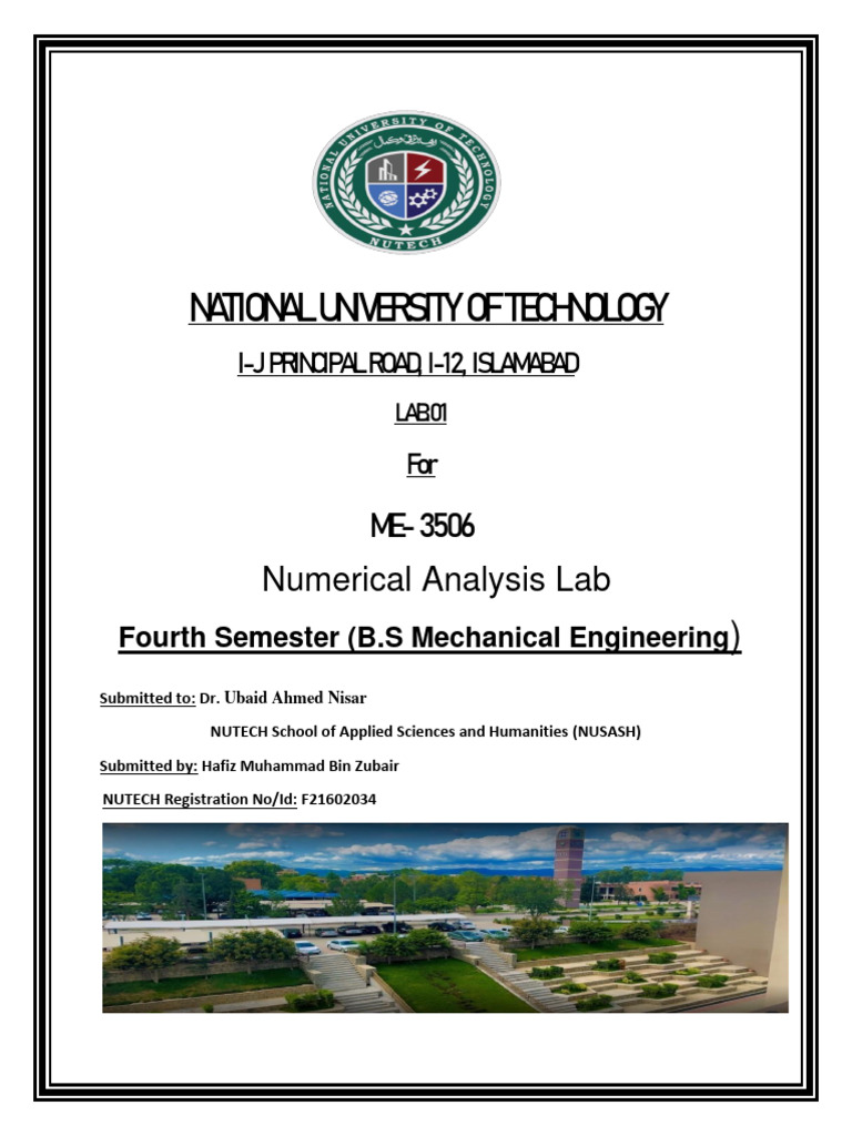 Bisection Method Lab Report | PDF Bisection Method Lab Report | PDF